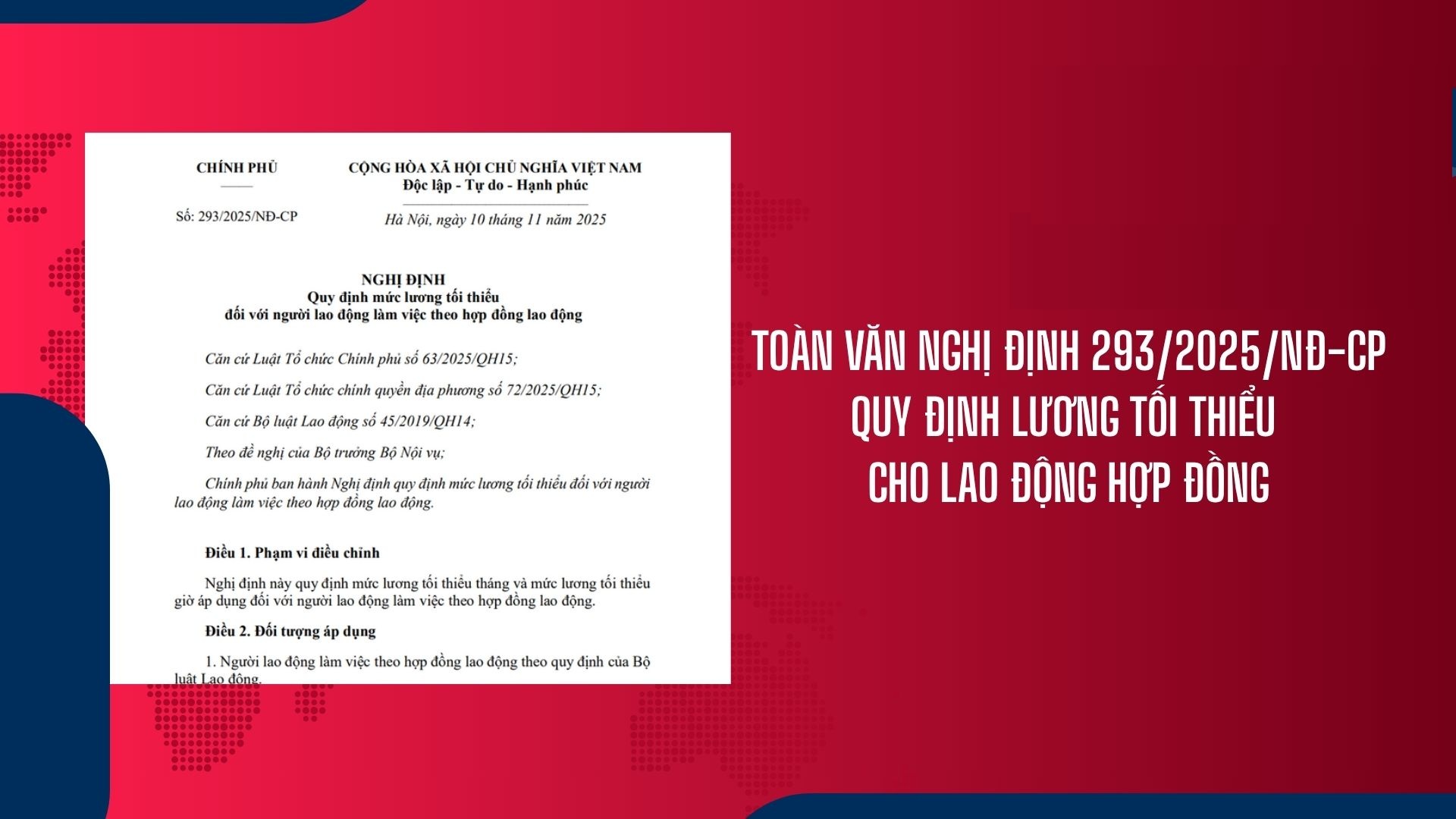 Mức lương tối thiểu vùng năm 2026 theo Nghị định 293/2025